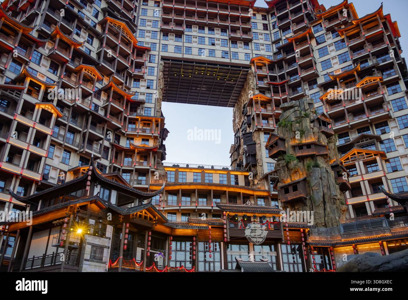 Historic Tujia Chinese stilted architecure building 72 Wonder Qilou ...