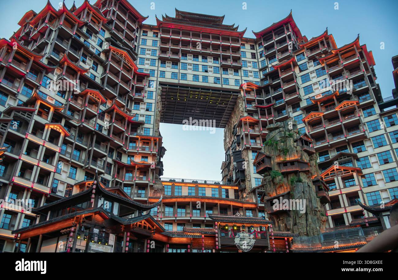 Historic Tujia Chinese stilted architecure building 72 Wonder Qilou ...