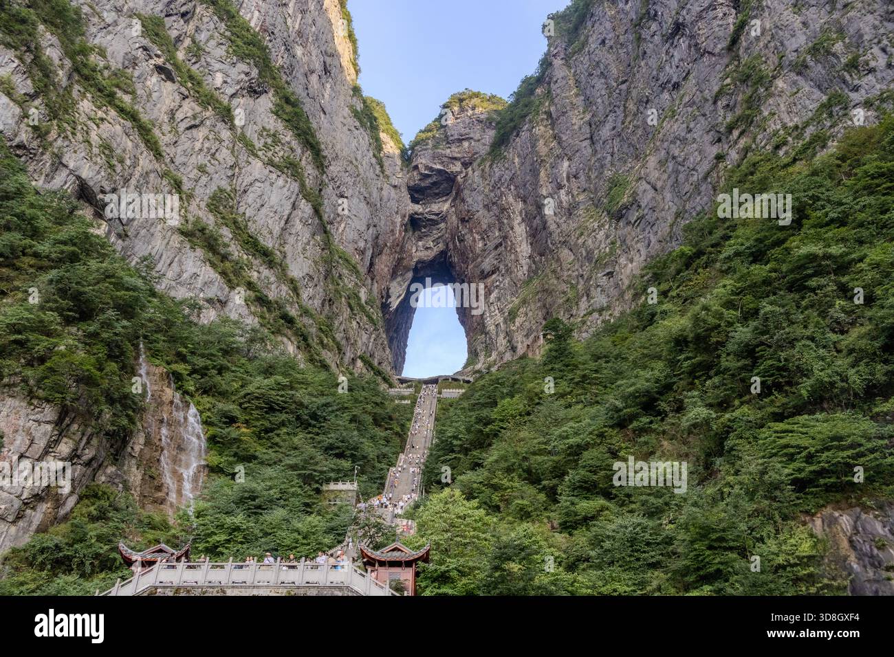 The Heaven's Gate of Tianmen Mountain National Park with a 999-step ...