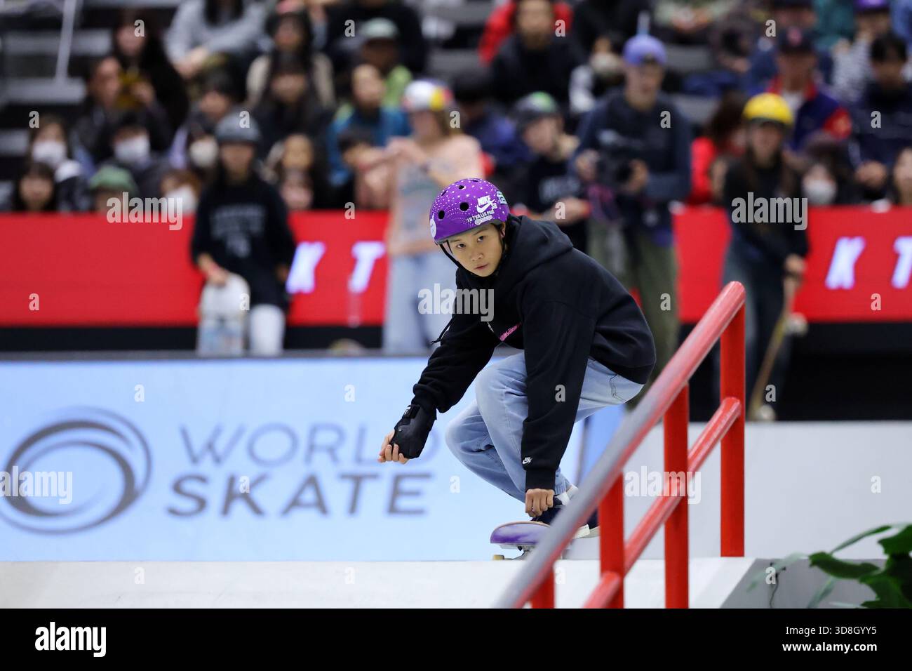 Chenxi Cui (CHN), NOVEMBER 30, 2025 - Skateboarding : World Skateboarding Tour World Cup ...