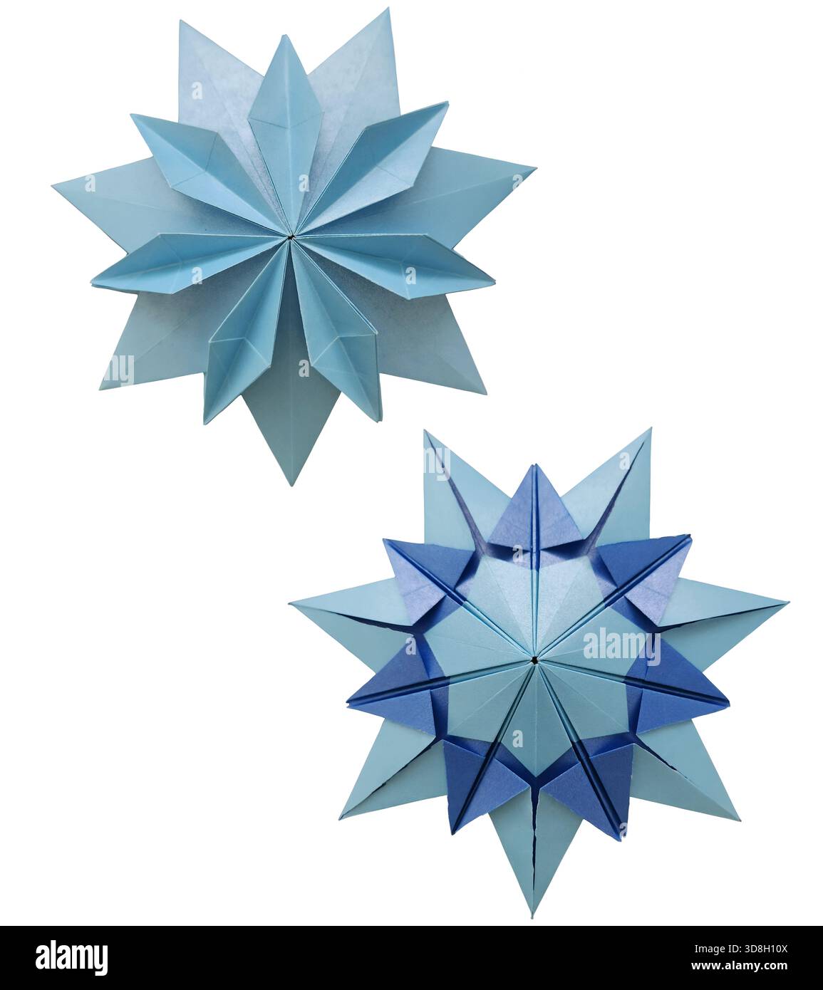 origami winter snowflake for Christmas Stock Photo - Alamy