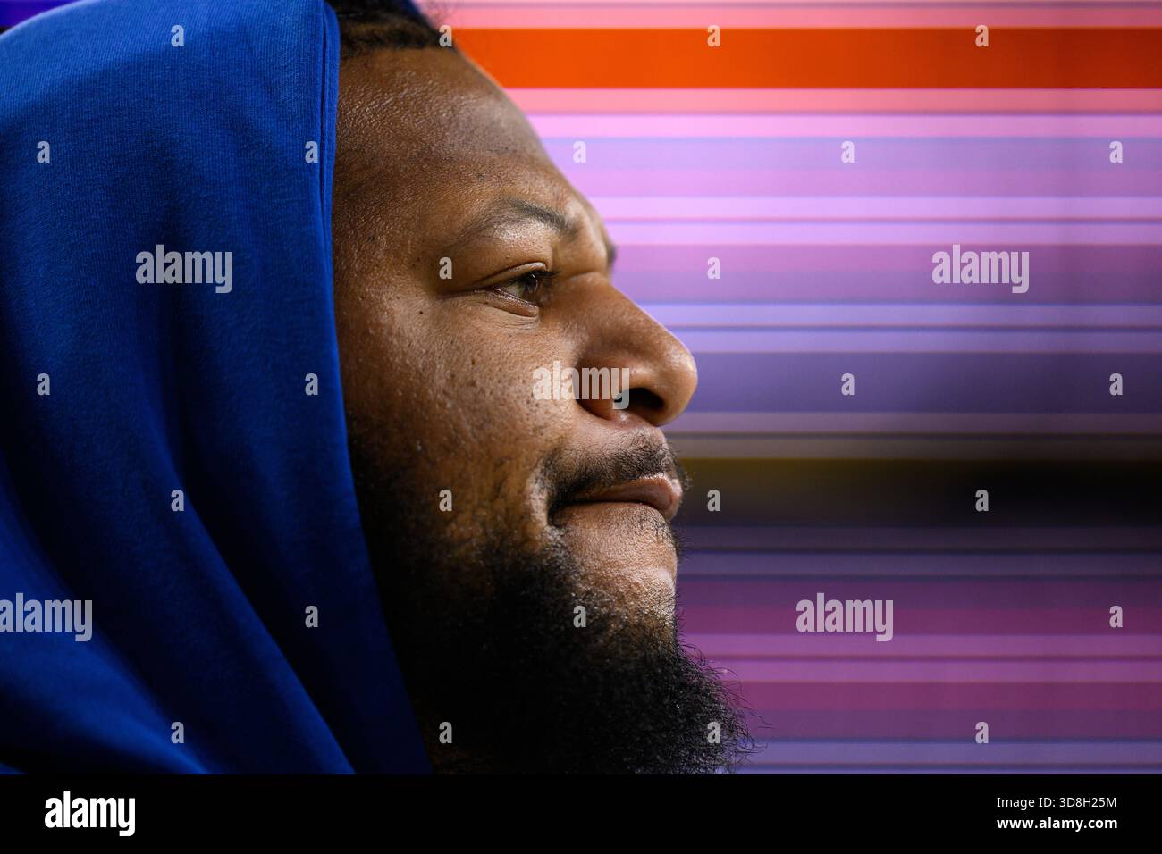 Indianapolis Colts defensive tackle Grover Stewart (90) warms up on the ...