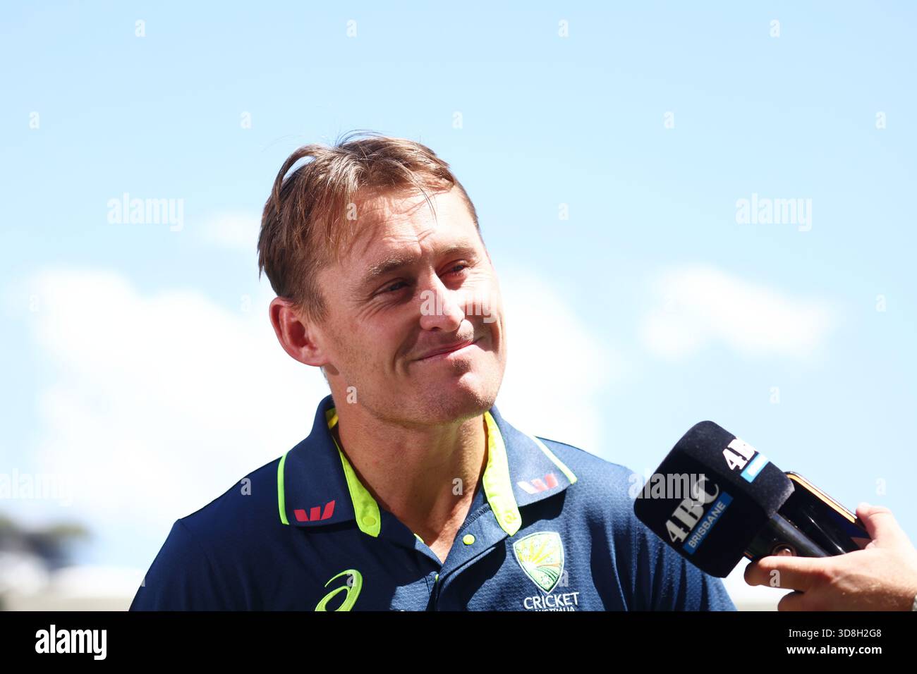 Marnus Labuschagne speaks to the media during an Australian Cricket ...