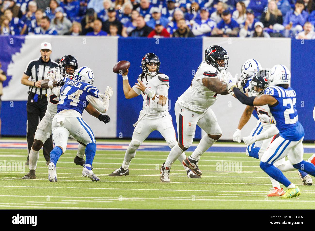 November 30, 2025: Houston Texans quarterback C.J. Stroud (7) passes ...