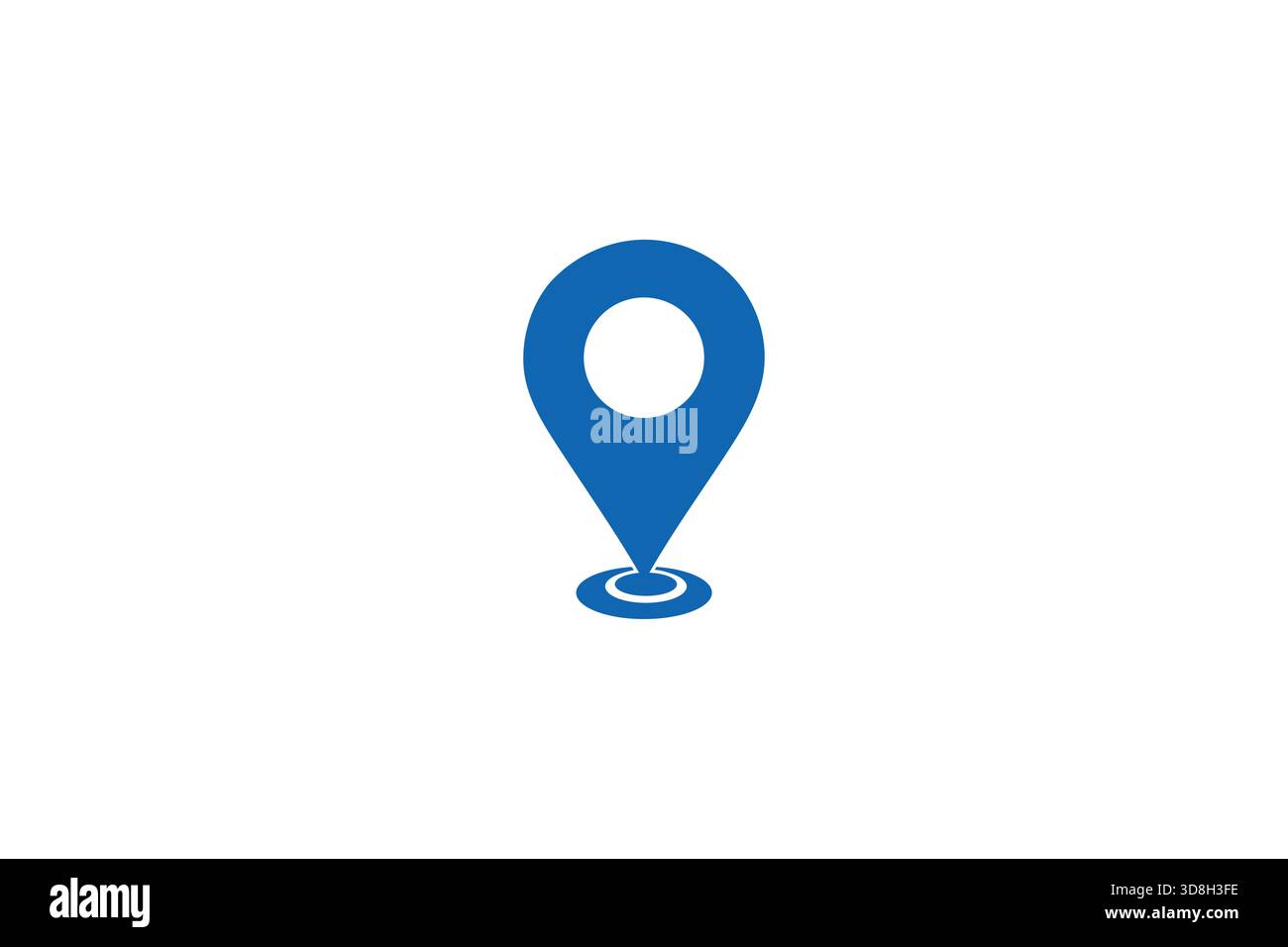 Map location blue icon Stock Vector Images - Alamy