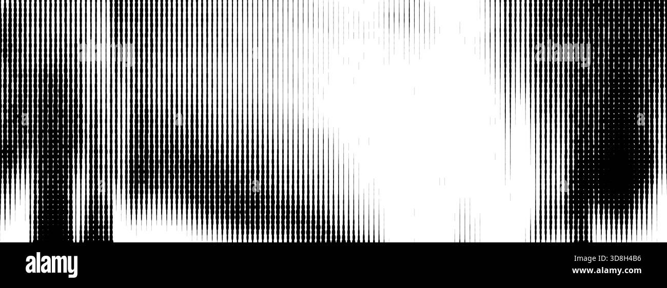 Black distressed line pattern texture. Horizontal striped glitch ...