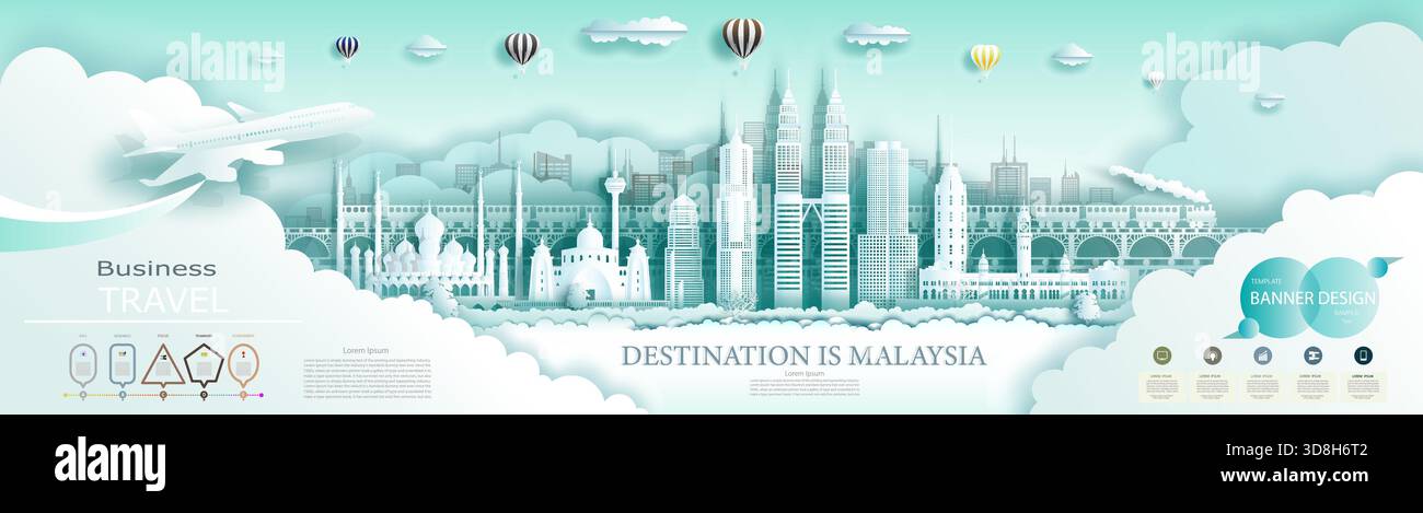 Travel landmark Malaysia top world famous city ancient and modern ...