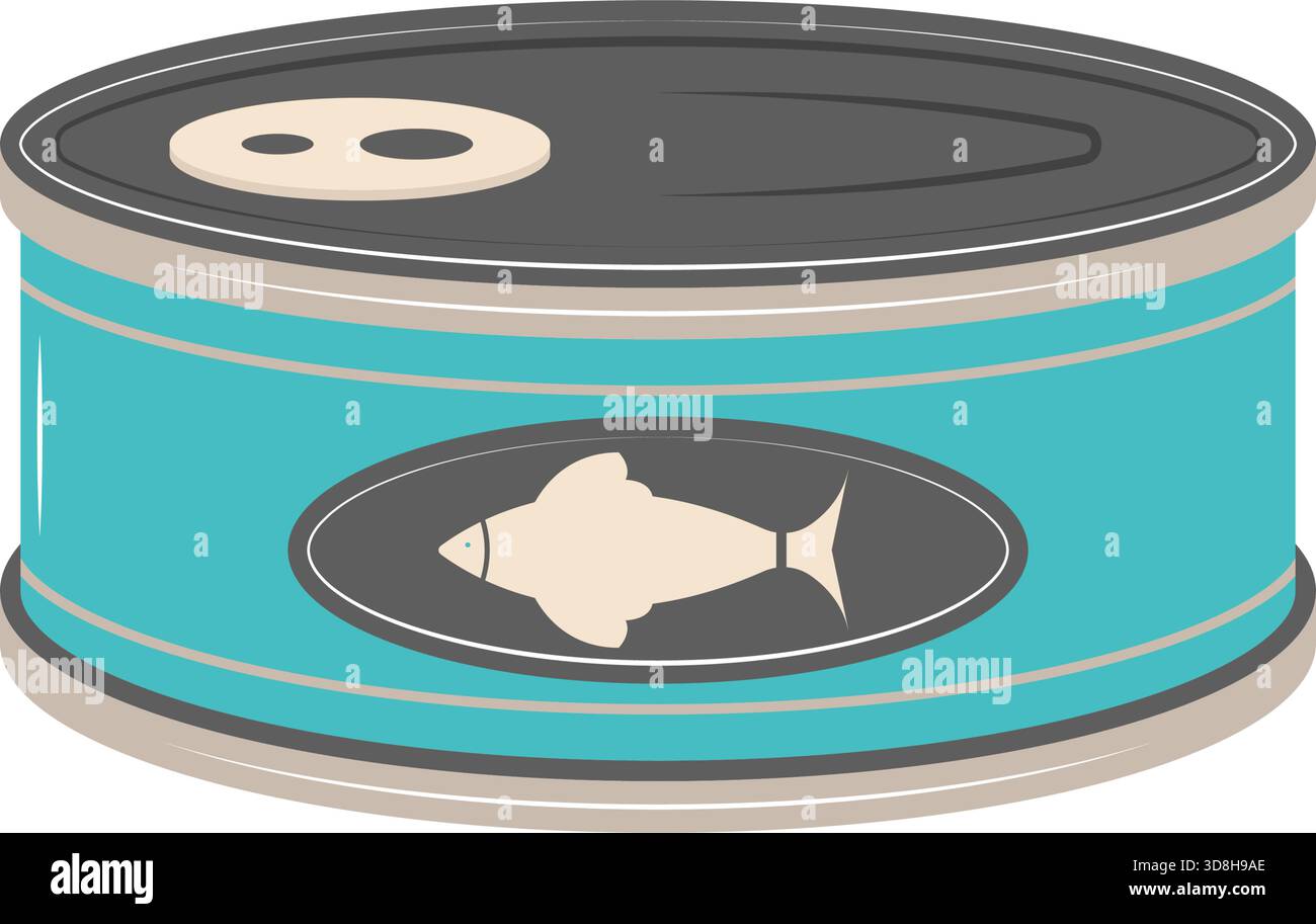 Tinned tuna can fish Stock Vector Images - Alamy