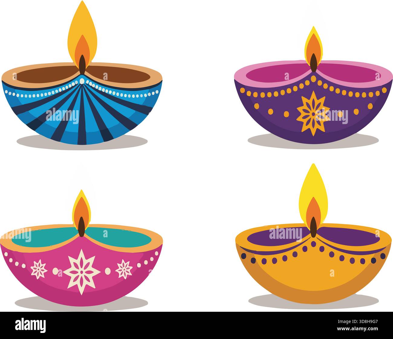 Festival of lights vector vectors Cut Out Stock Images & Pictures - Alamy