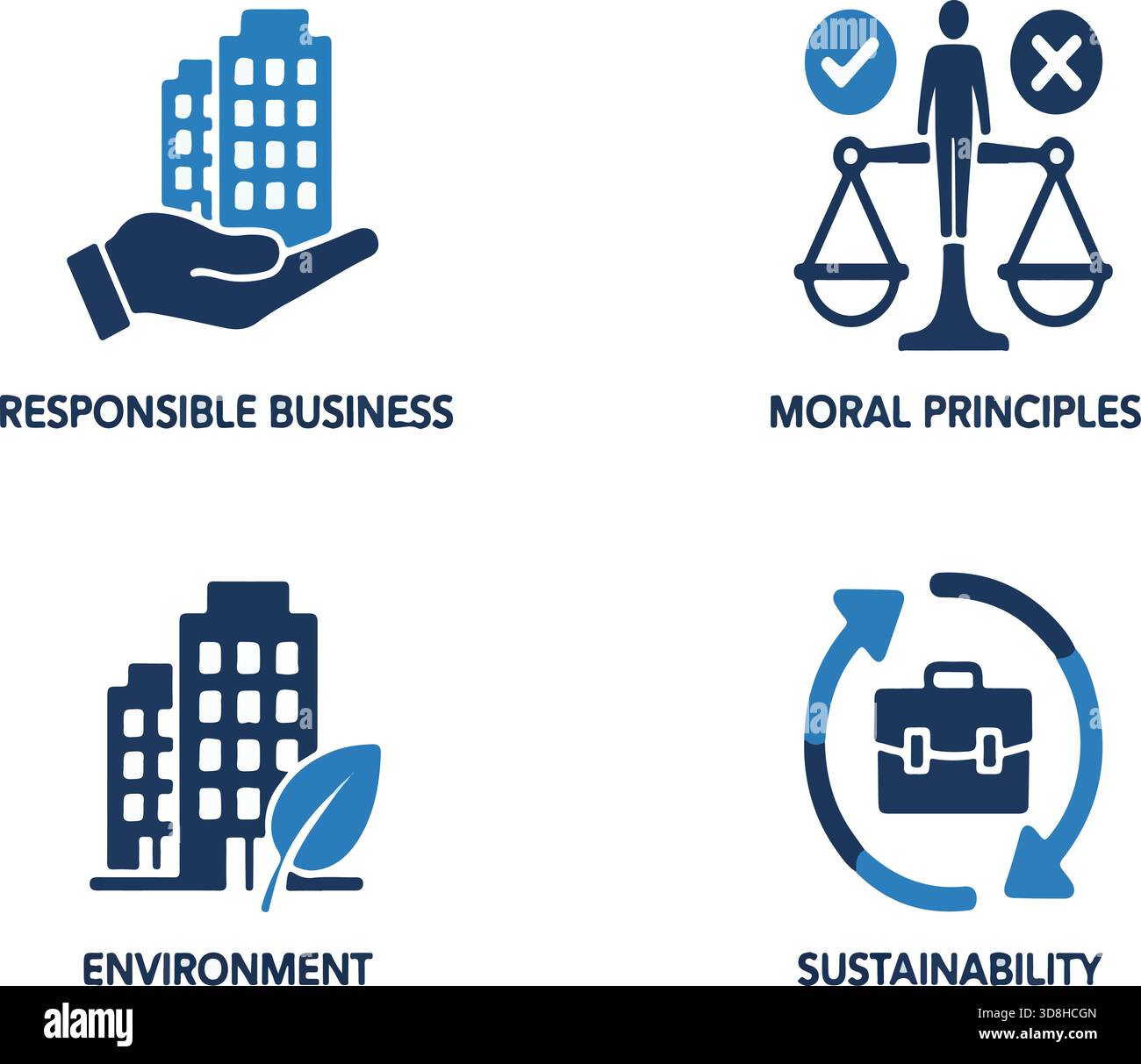 Business ethics growth icon Cut Out Stock Images & Pictures - Alamy