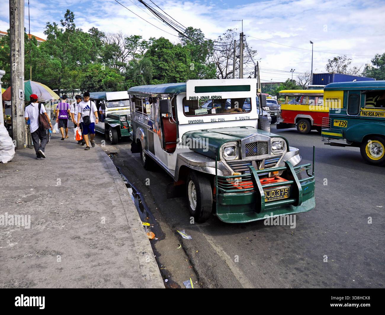 The Jeepney on street of Manila, Philippines Stock Photo - Alamy