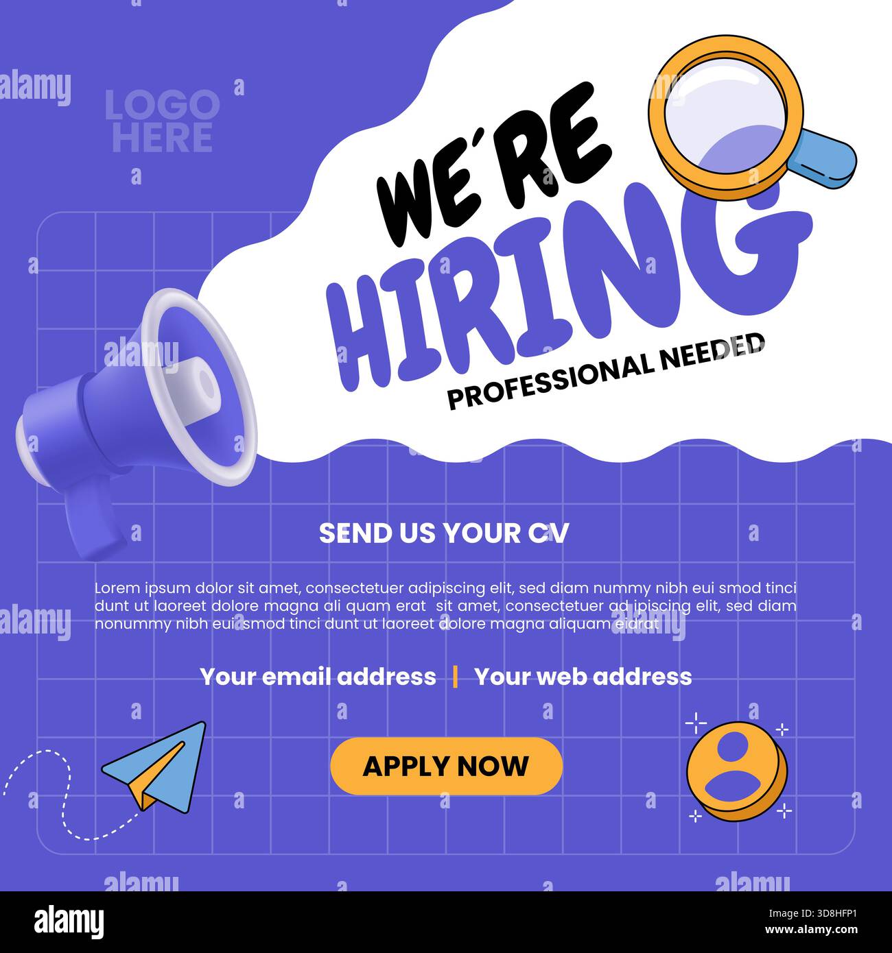 Job vacancy text Stock Vector Images - Alamy