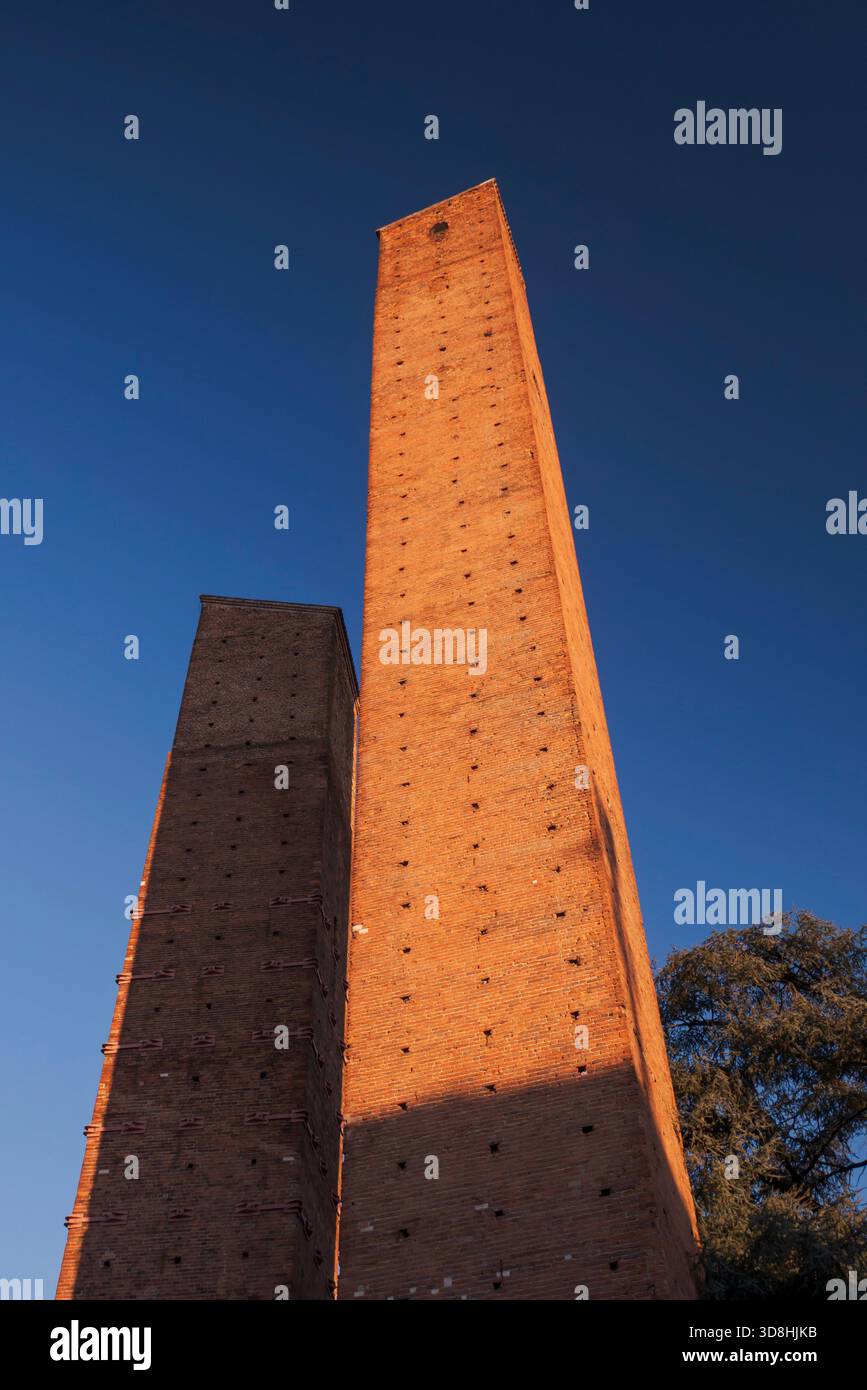 Pavia Medieval Towers village city Italy Italian characteristic square ...