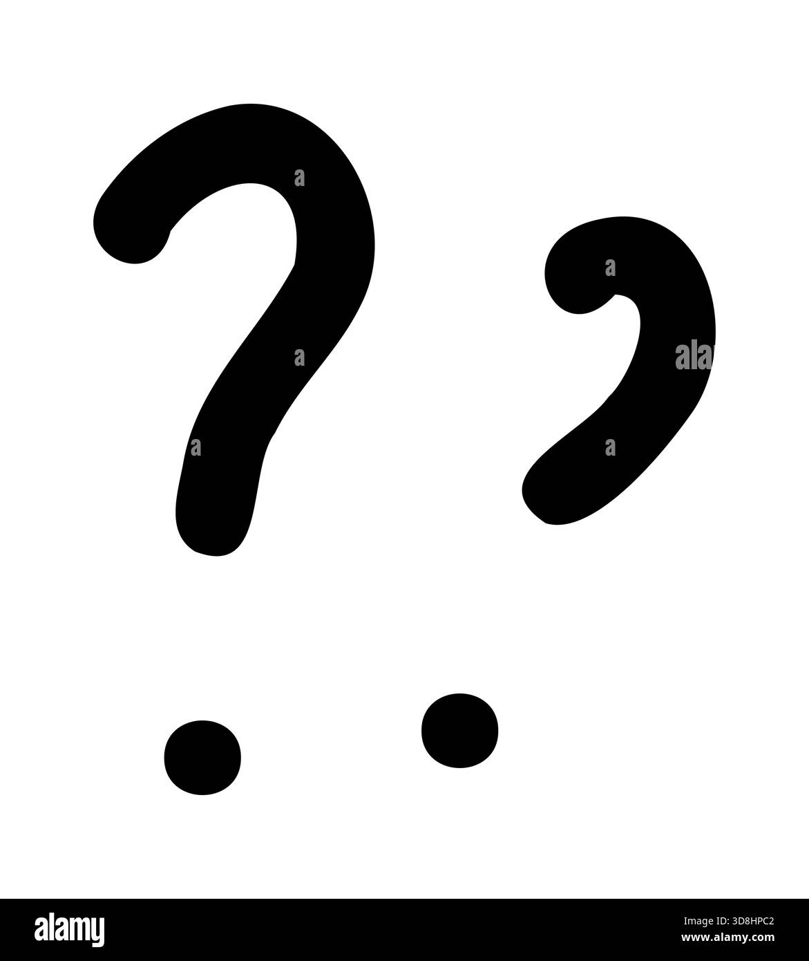 Inquiry marks Black and White Stock Photos & Images - Alamy