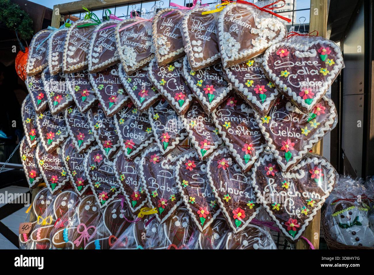 One of the many market stalls sells ginger Christmas cookies. On the ...