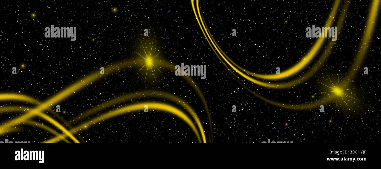 Abstract space background with dark, starry night sky backdrop ...