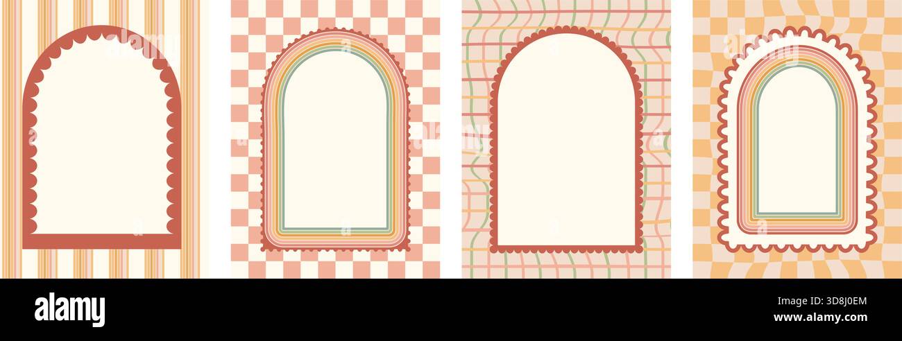 Green red door frames Stock Vector Images - Alamy