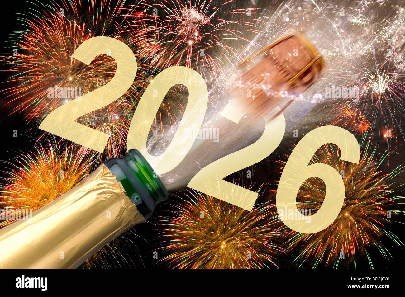 Neujahr und Silvester 2026 Neujahr und Silvester mit Jahreswechsel von ...