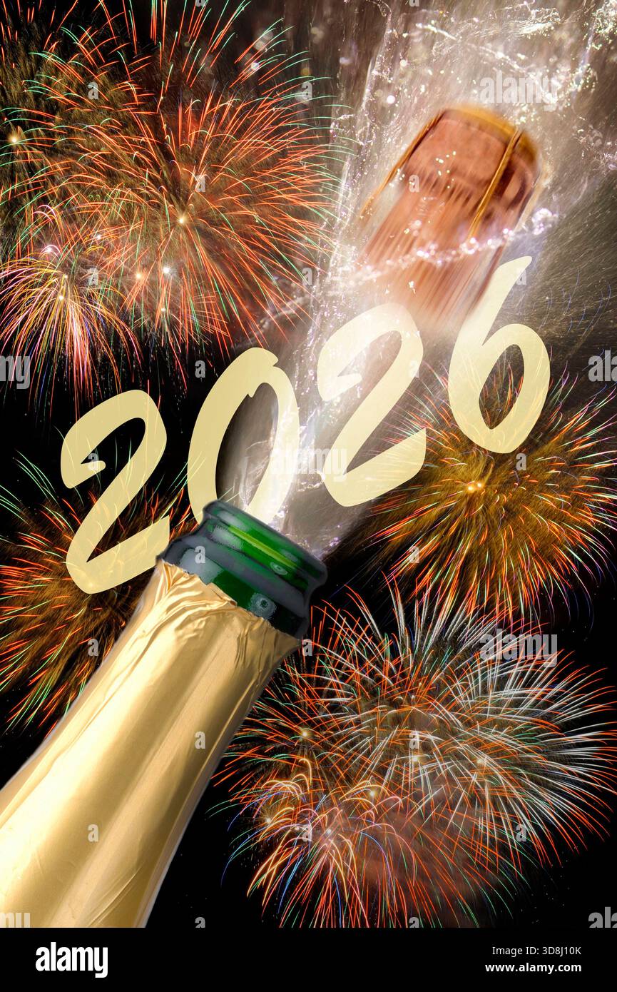 Neujahr und Silvester 2026 Neujahr und Silvester mit Jahreswechsel von ...