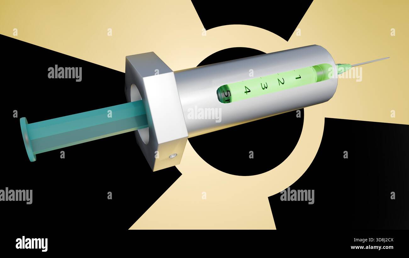 3D rendering of a Syringe Shield and multiple instances of the ...