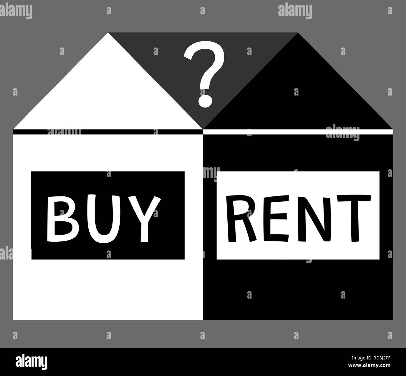 House comparison Stock Vector Images - Alamy