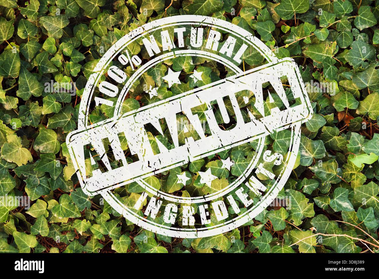 100% natural ingredients stamp hi-res stock photography and images - Alamy