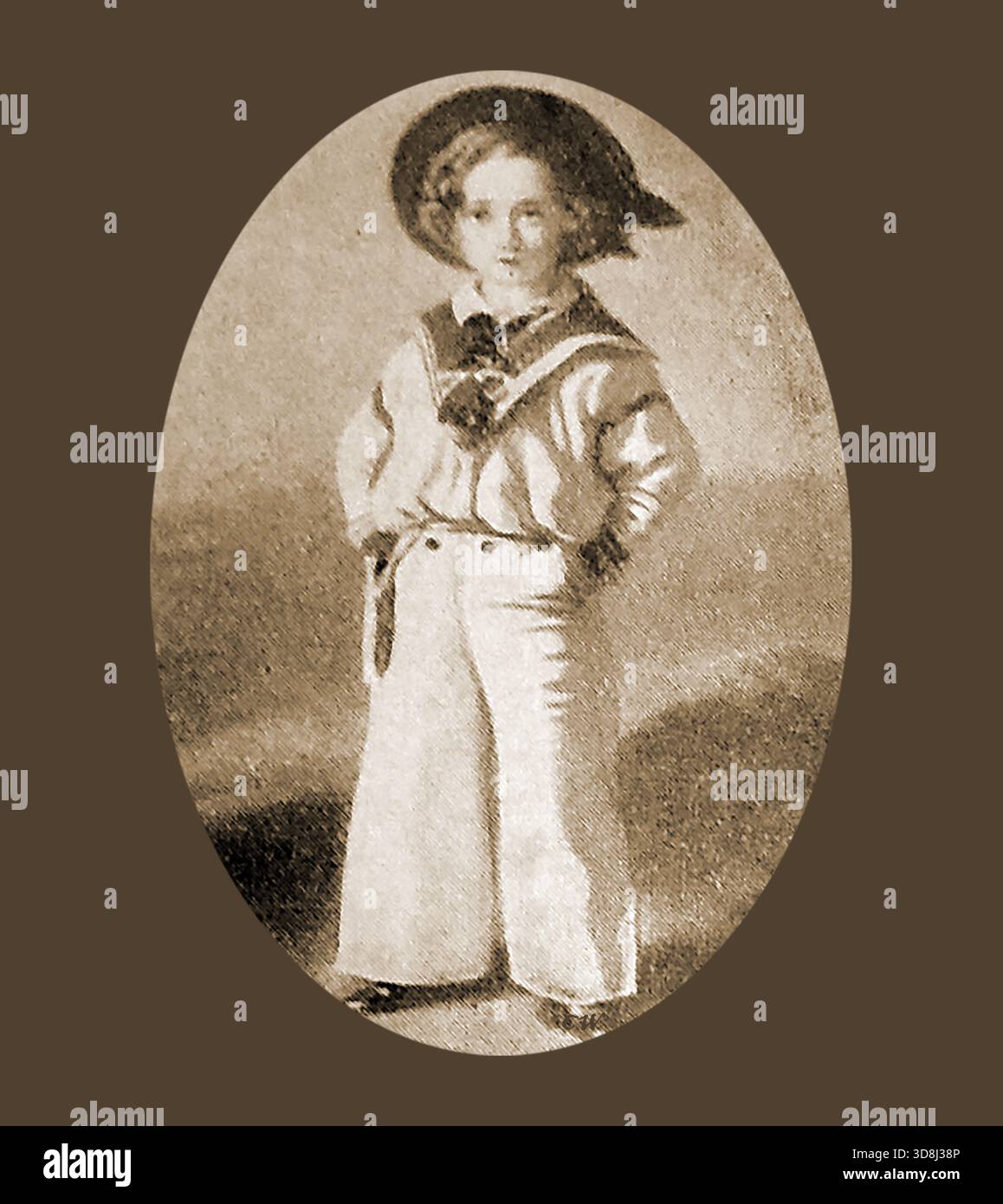 A portrait of king Edward at the age of seven.- King Edward VII was son ...
