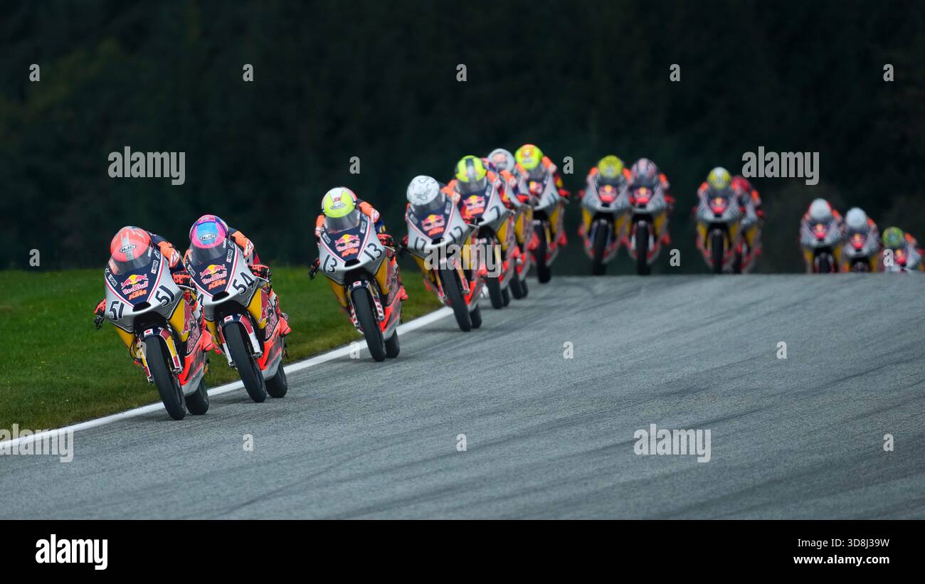 SPIELBERG, AUSTRIA - AUGUST 17: A feature from the Red Bull Rookies Cup ...