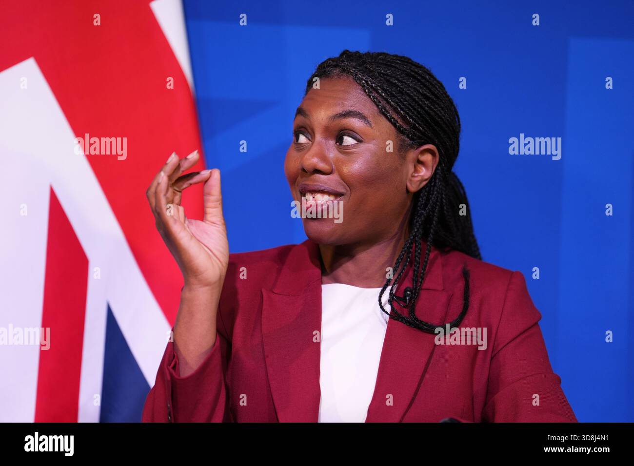 Conservative Party leader Kemi Badenoch during an "in conversation ...