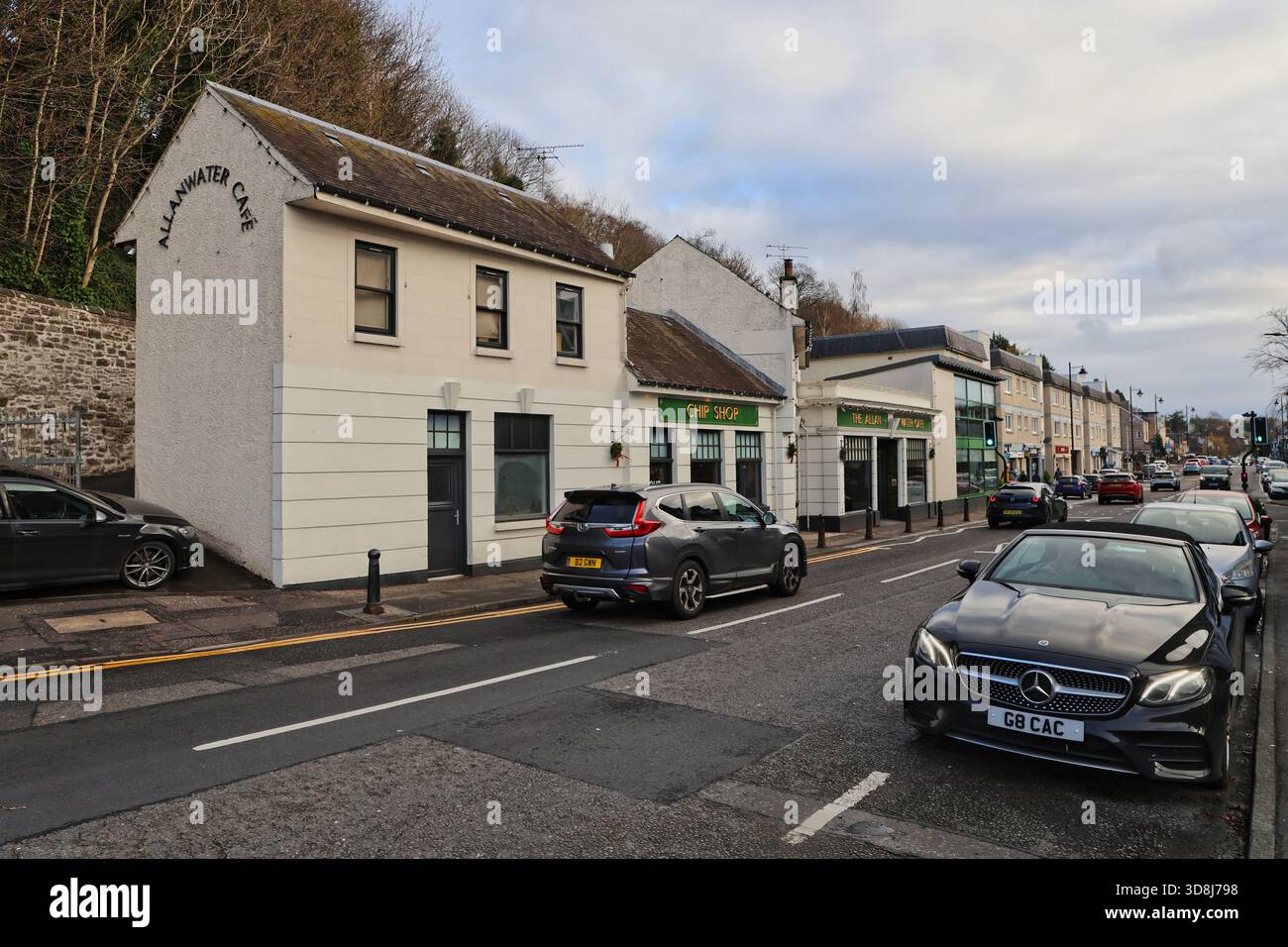 Exterior of Allanwater Cafe, Bridge of Allan Scotland November 2025 ...
