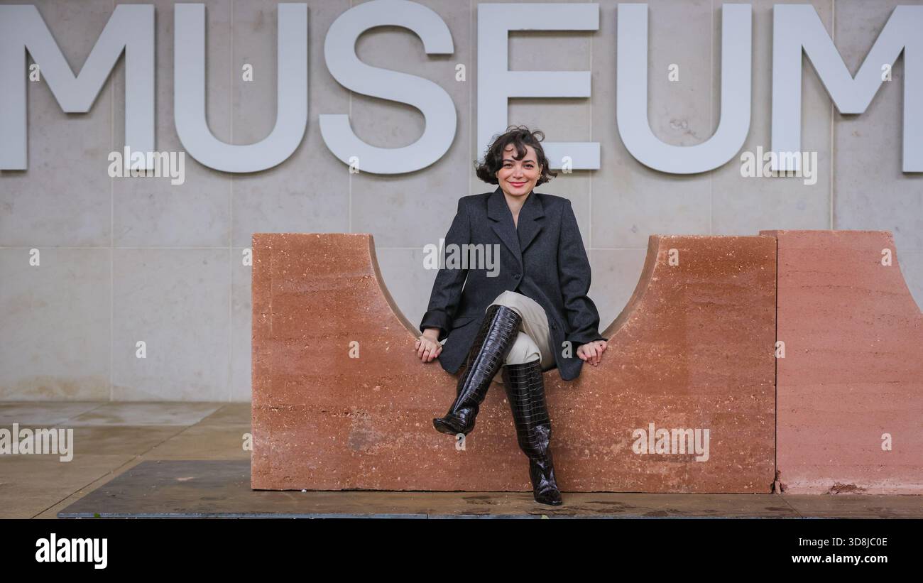 London, UK. 01st Dec, 2025. Artist Melek Zeynep Bulut poses with her ...