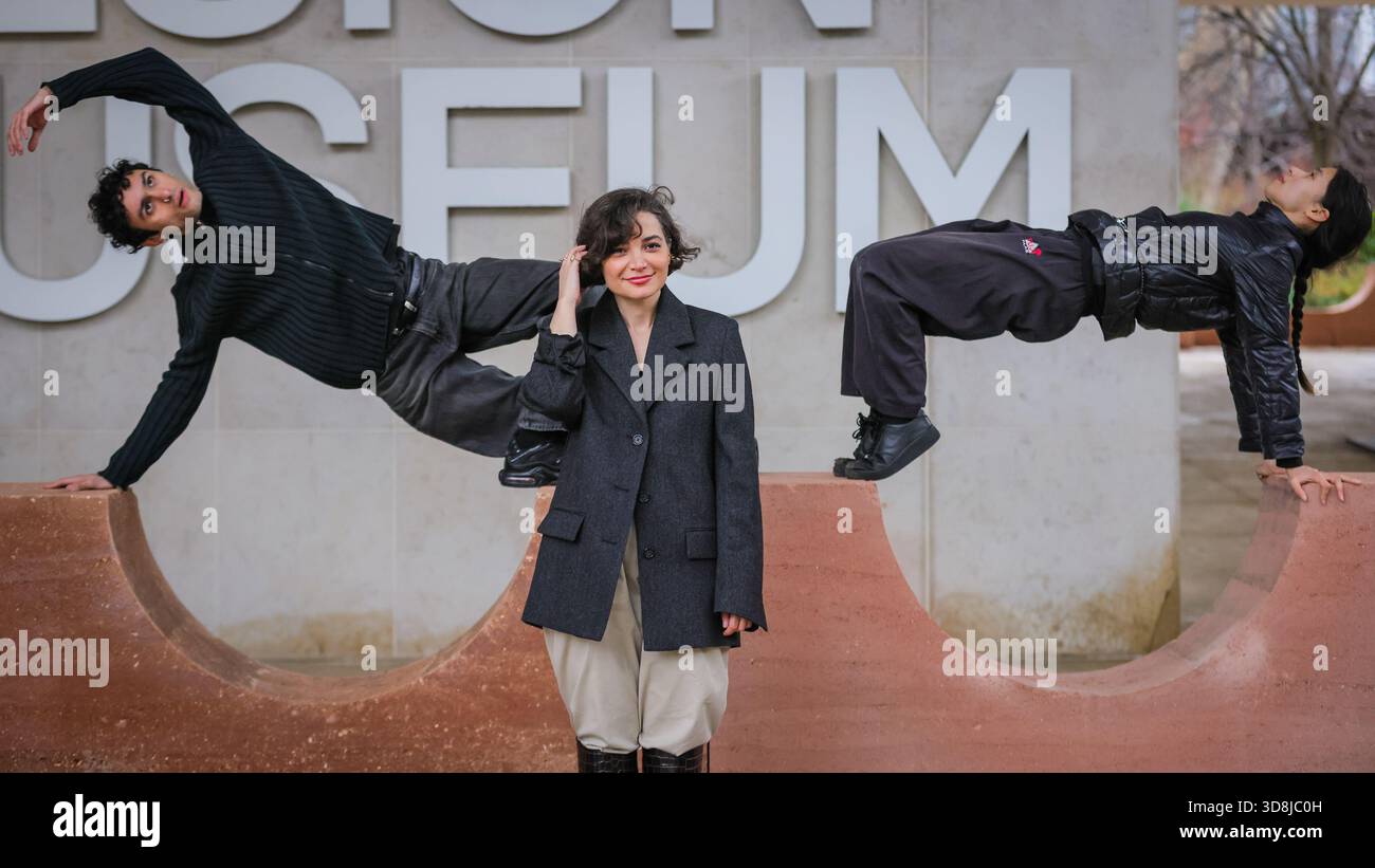 London, UK. 01st Dec, 2025. Artist Melek Zeynep Bulut poses with her ...
