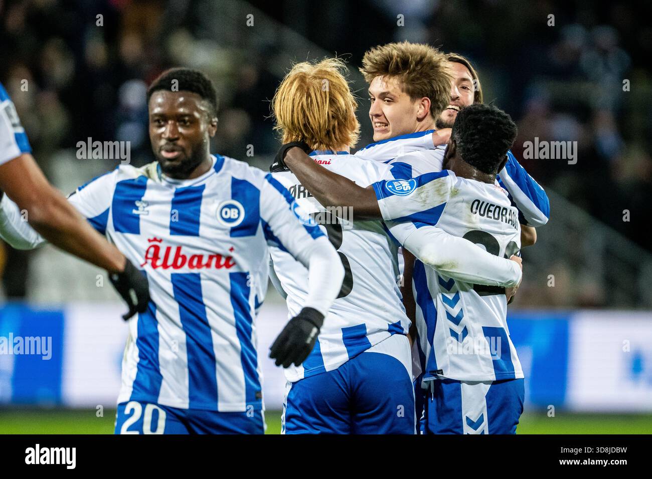 Odense, Denmark. 30th, November 2025. Max Ejdum (18) of Odense BK ...