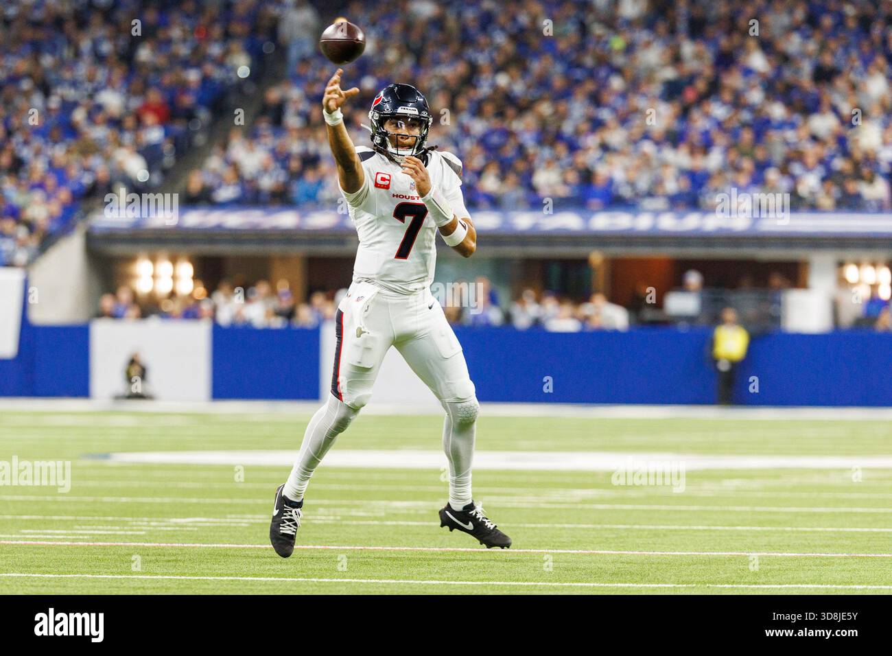 November 30, 2025: Houston Texans quarterback C.J. Stroud (7) passes ...