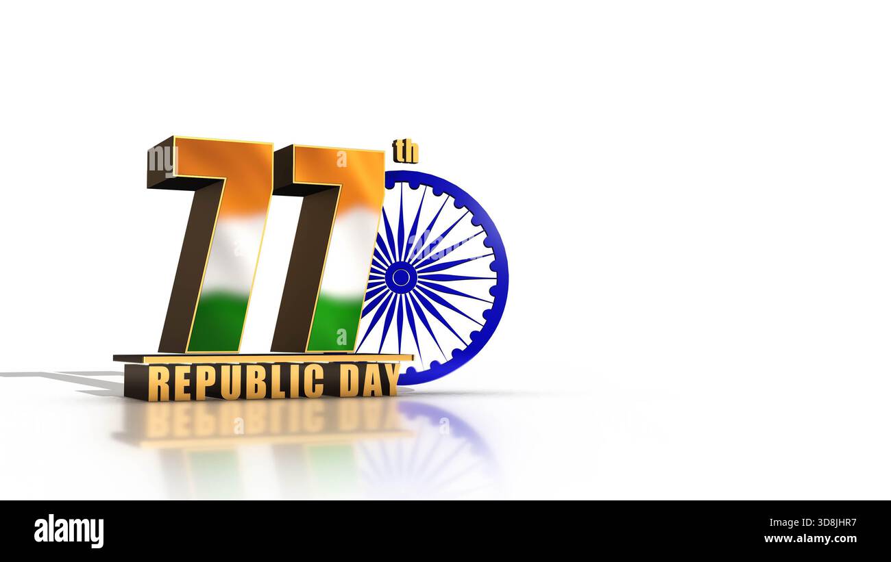 77th indian republic day background hi-res stock photography and images ...