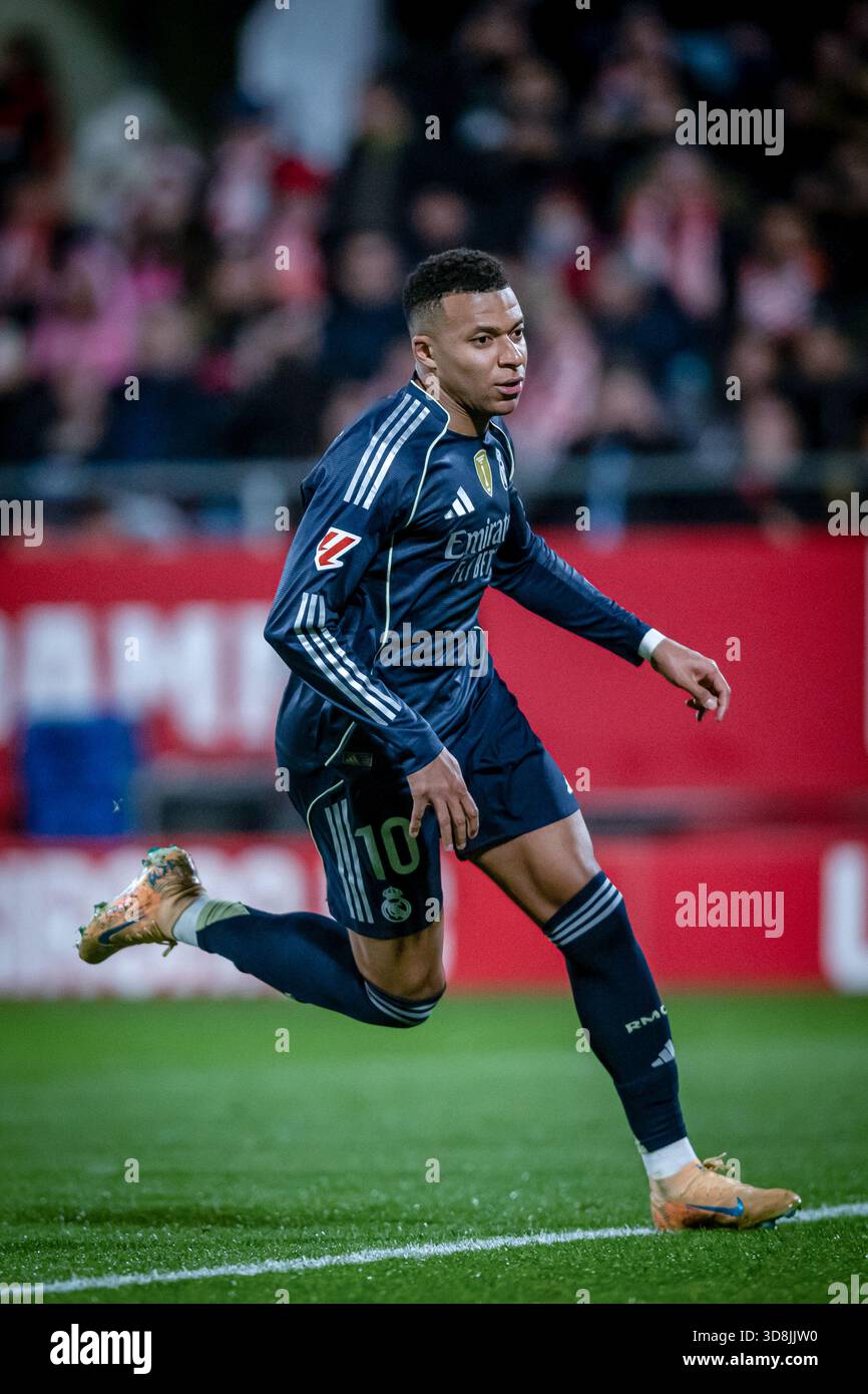 Killian Mbappé (Real Madrid CF) seen in action during the La Liga EA ...