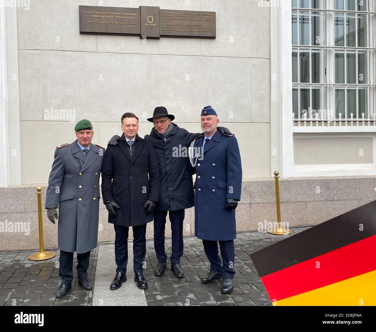 01 December 2025, Lithuania, Vilnius: The commander of Panzerbrigade 45 ...