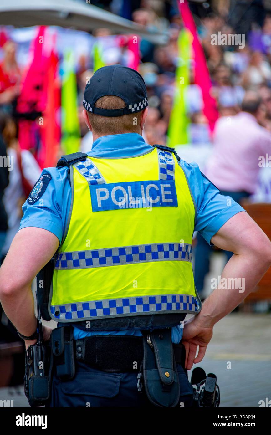 Police Force Patrolling in the City Stock Photo - Alamy