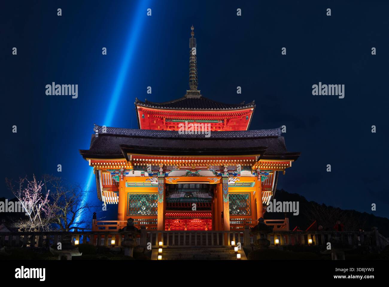 Beautiful illuminated Kiyomizu-dera temple meaning Pure water temple ...