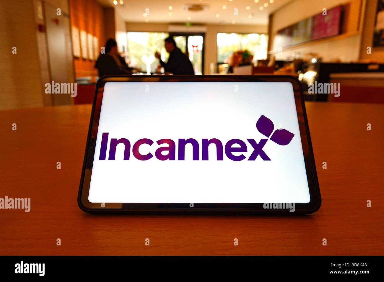 In this photo illustration, the Incannnex logo is seen displayed on the ...