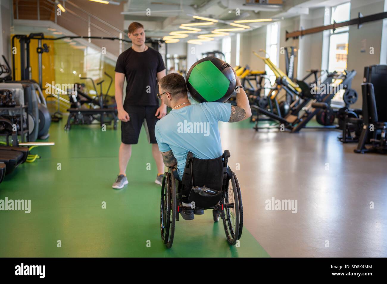 Man using wheelchair exercises hi-res stock photography and images - Alamy
