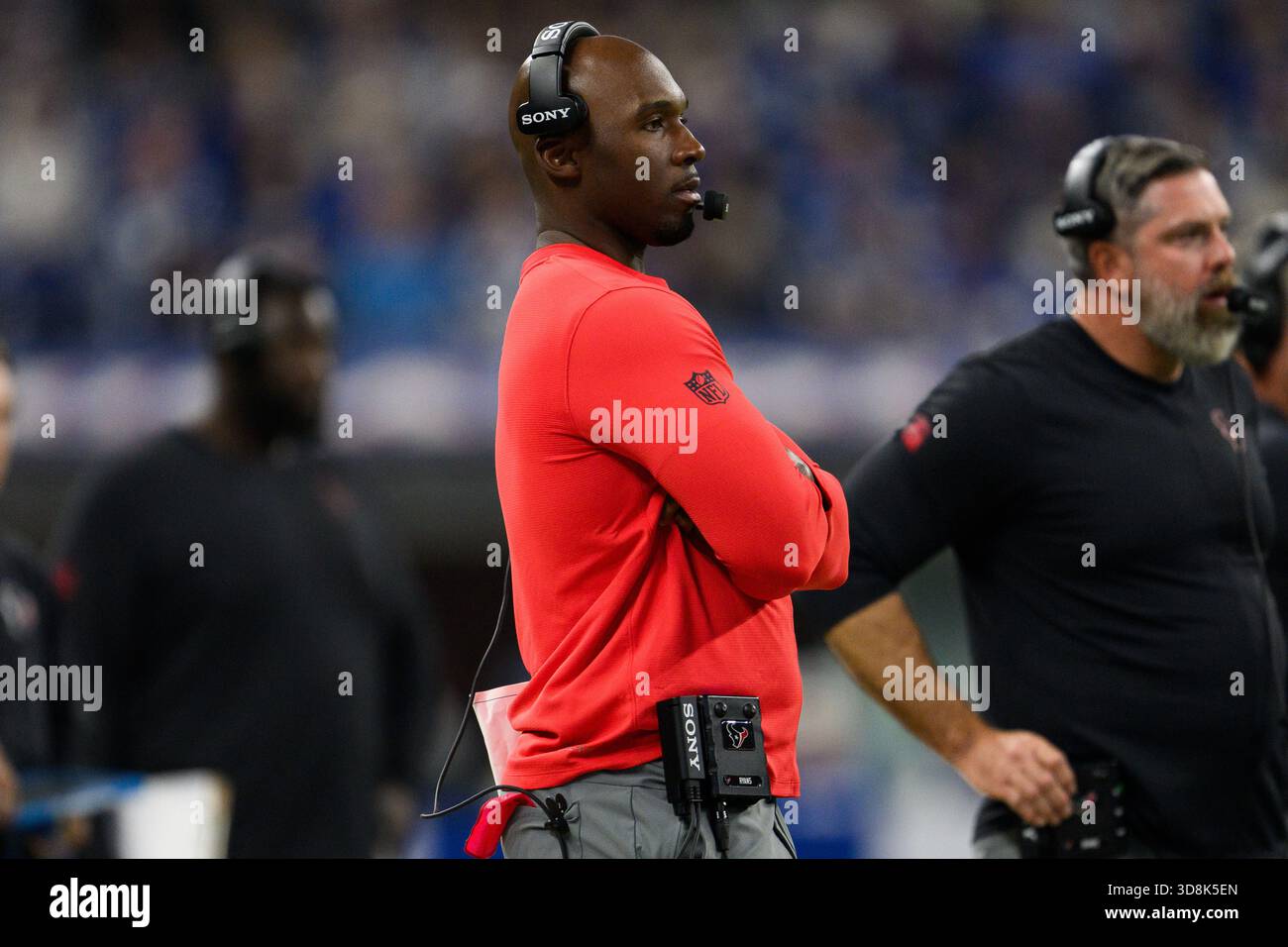 Houston Texans head coach DeMeco Ryans on the sidelines during an NFL ...