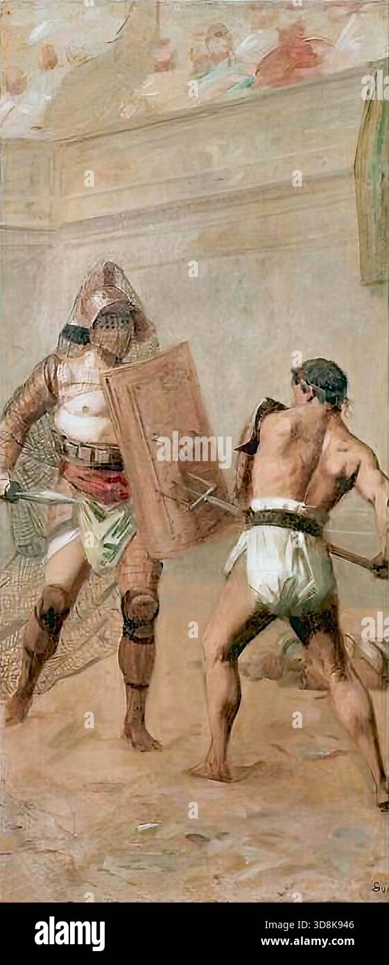 Gustave Surand - Gladiateurs Stock Photo - Alamy
