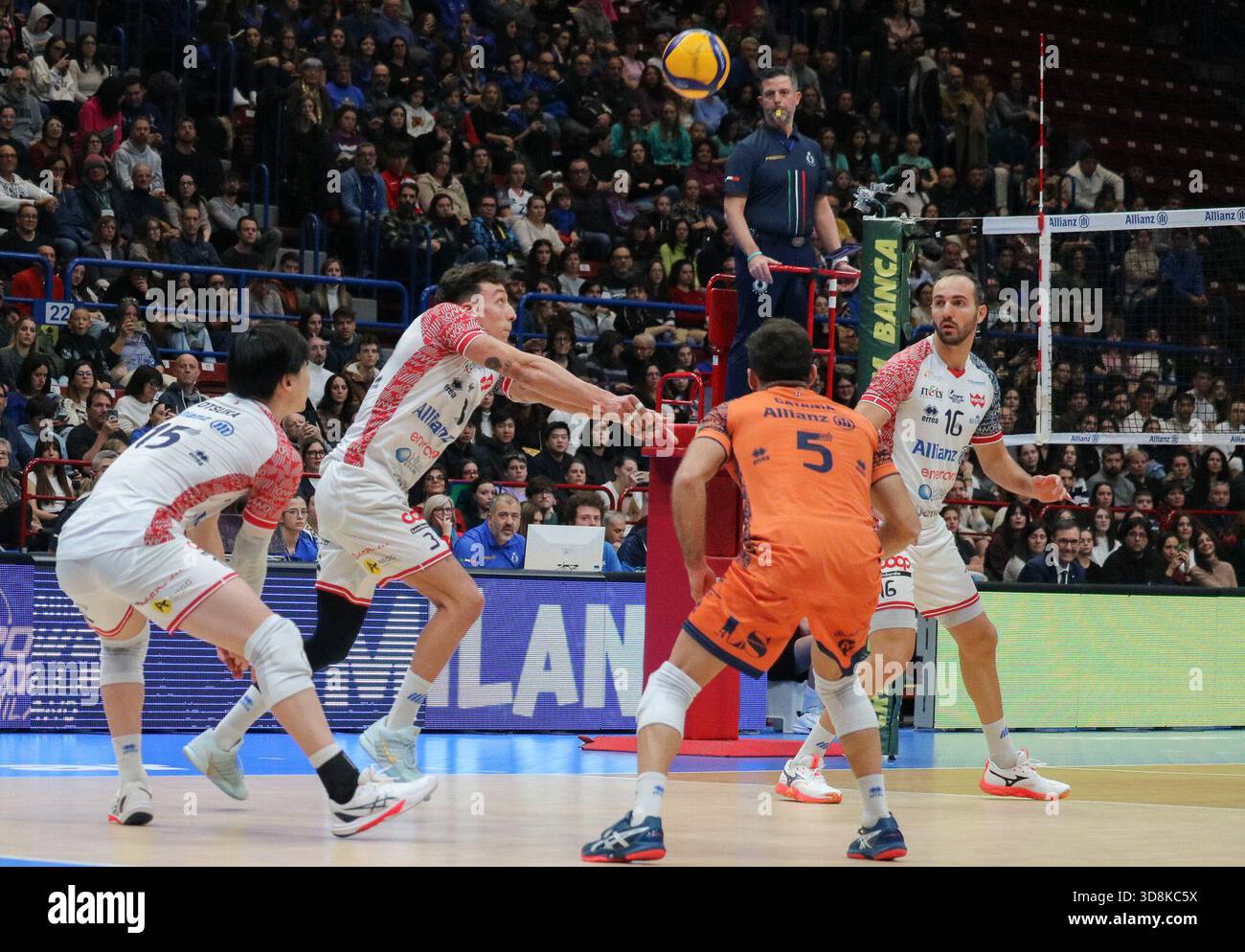 FRANCESCO RECINE (POWERVOLLEY MILANO) during Allianz Milano vs Itas ...