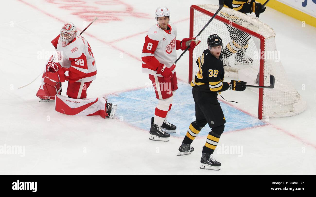Detroit Red Wings goaltender Cam Talbot (39), defenseman Ben Chiarot (8 ...