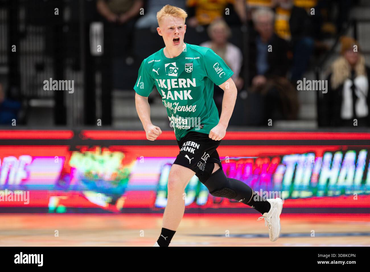 Svendborg, Denmark. 30th, November 2025. Simon Sejer of Skjern Handball ...