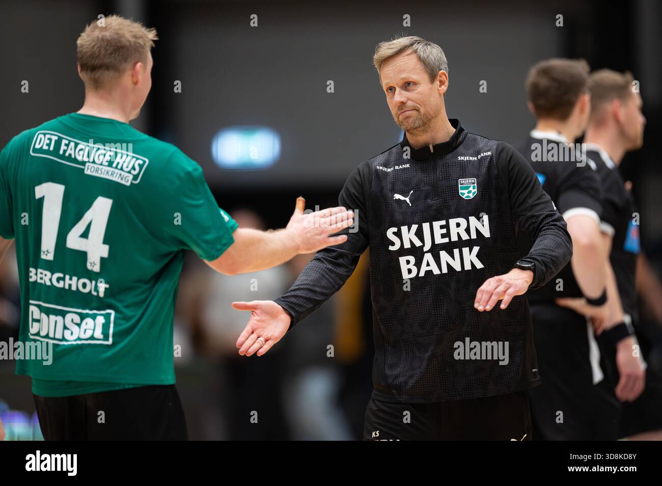 Svendborg, Denmark. 30th, November 2025. Head coach Kasper Sondergaard ...