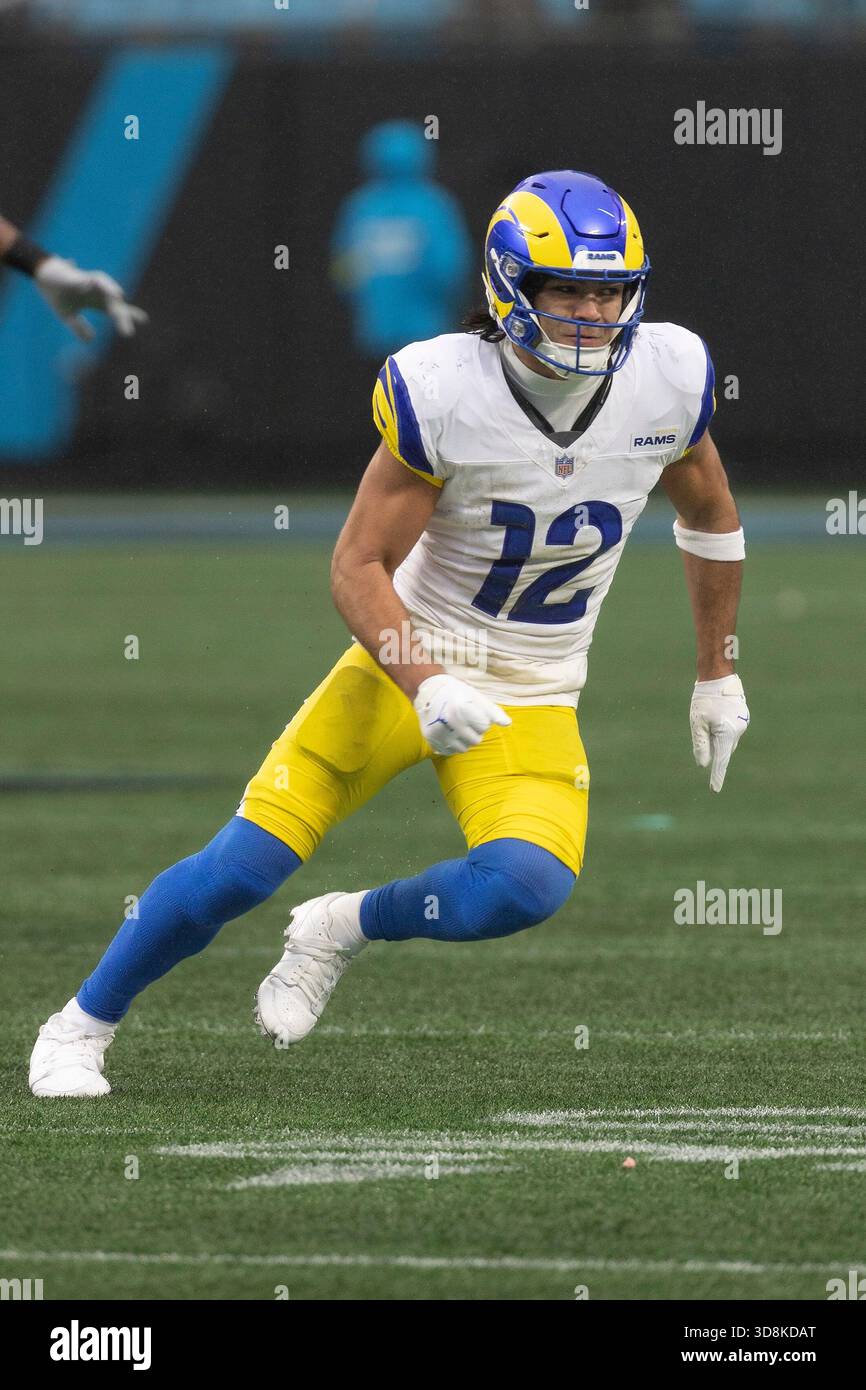 Los Angeles Rams wide receiver Puka Nacua runs a route against the ...