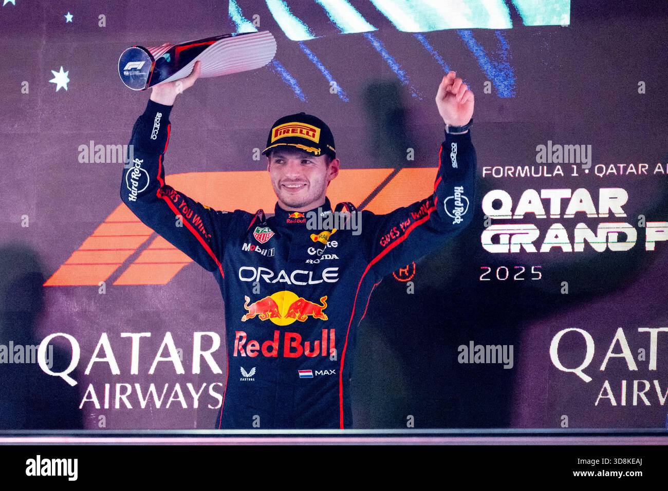 Max verstappen world champion trophy hi-res stock photography and ...