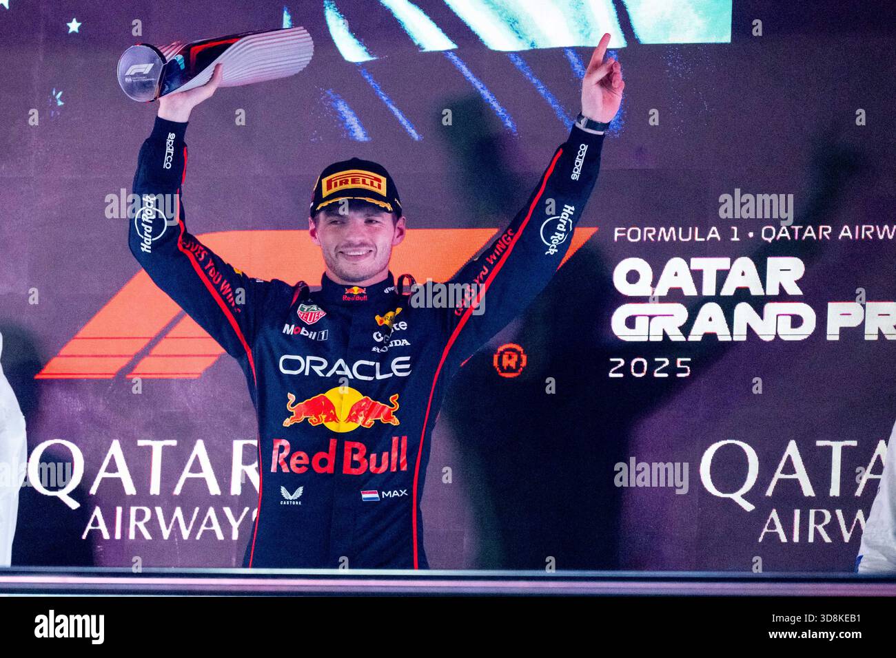 Max Verstappen (Oracle Red Bull Racing, Netherlands, #01) celebrates on ...